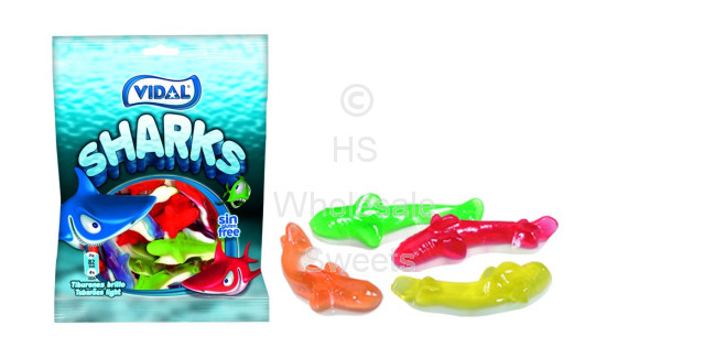 Jelly Sharks 90g Bags (Vidal) 14 Count