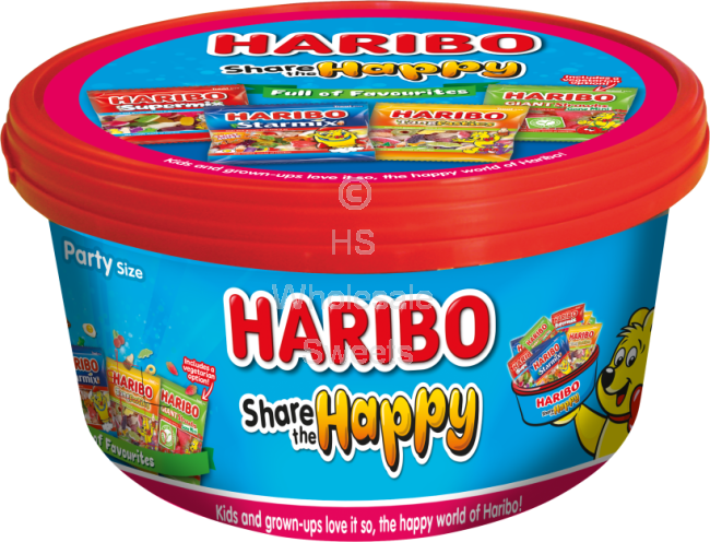 Haribo Share the Happy Party Tub 600G