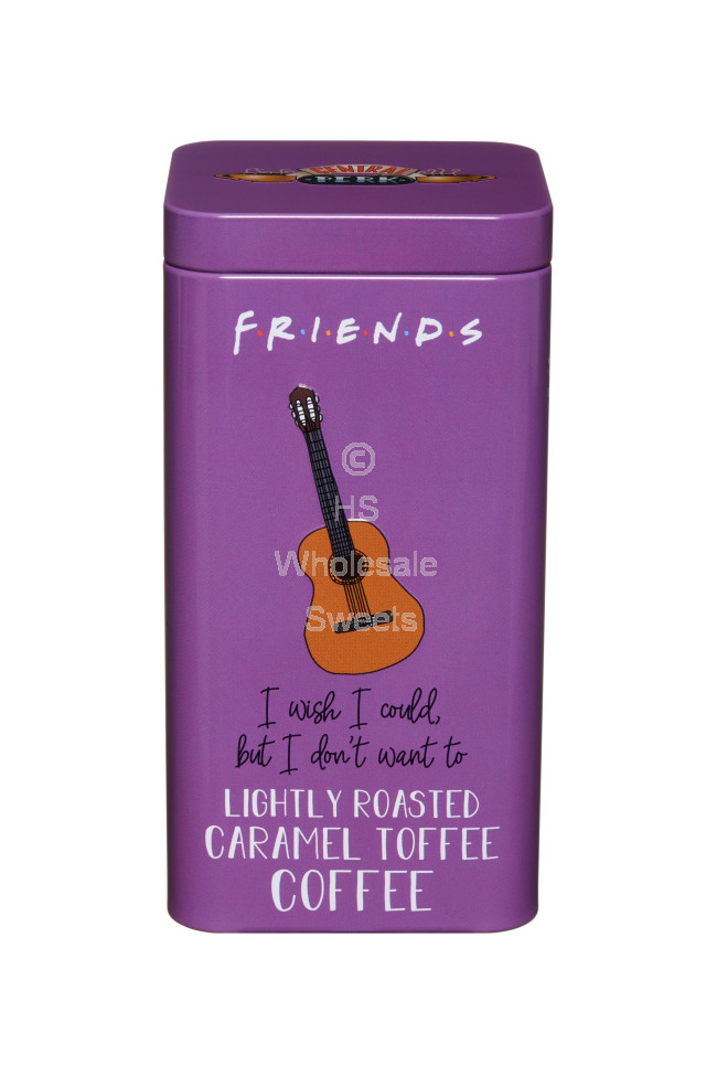 FRIENDS LIGHTLY ROASTED CARAMEL TOFFEE COFFEE TIN 100G