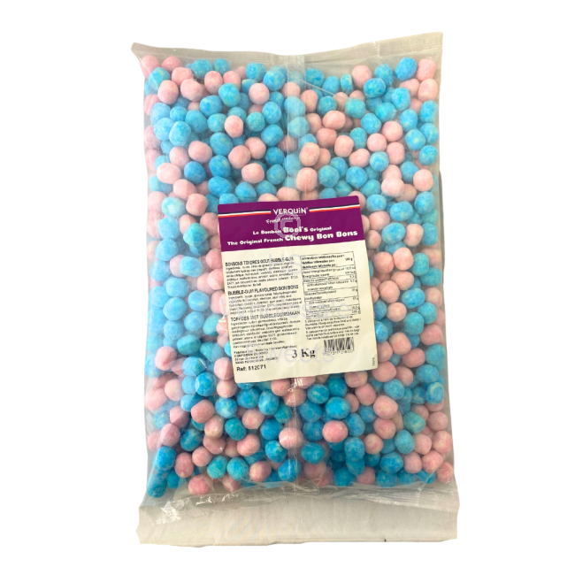 Verquin Chewy Bubble Gum Bon Bons 3KG