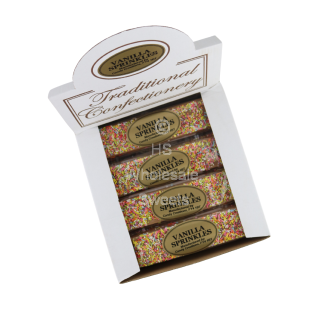 Traditional Confectionery Vanilla Sprinkle Bars 16 Count