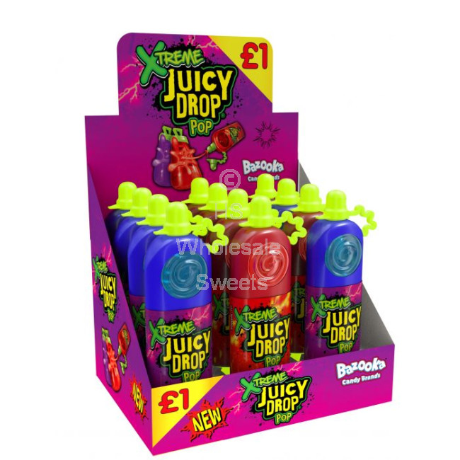 Bazooka Juicy Drop Pop Xtreme 26g 12 Count