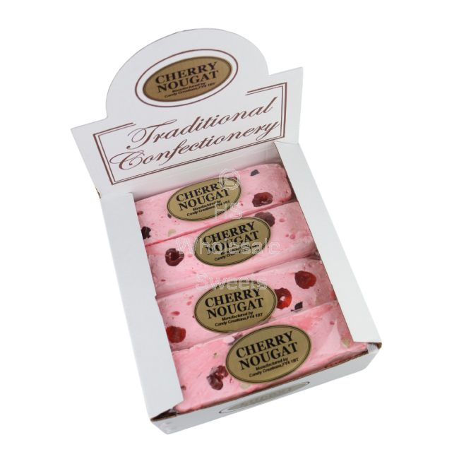 Traditional Confectionery Cherry Nougat Bars 16 Count