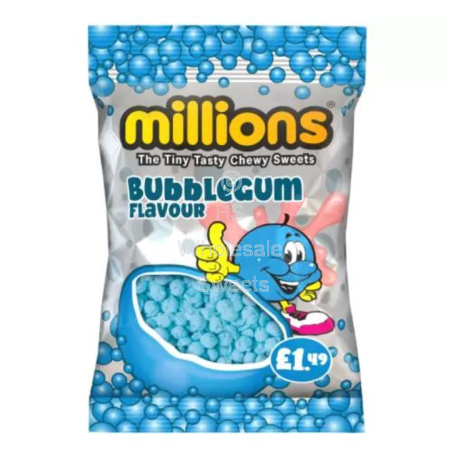 Millions Bubble Flavour 100g Bags PMP £1.49 12 COUNT