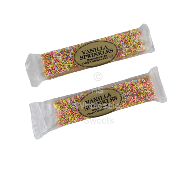 Traditional Confectionery Vanilla Sprinkle Bars 16 Count