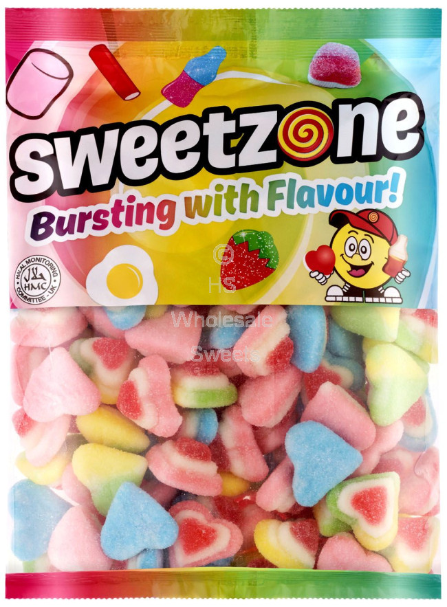Sweetzone Fizzy 3D Hearts 1kg