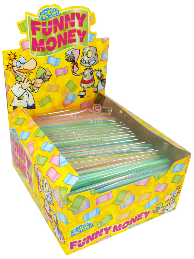 Crazy Candy Factory Funny Money 24 Count