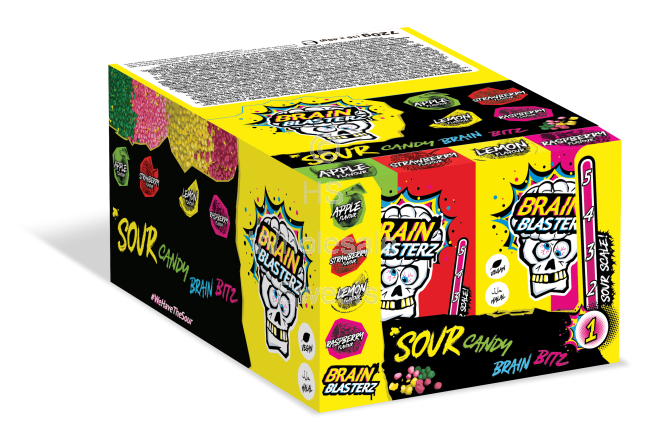 Brain Blasterz Sour Candy Brain Bitz 16x45g
