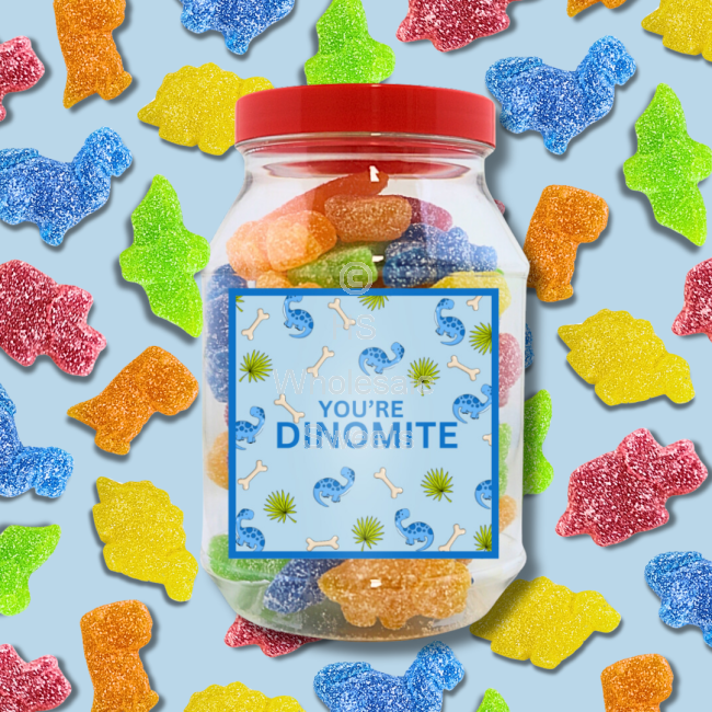 Pun Gift Vegan Dinosour Jar 400g