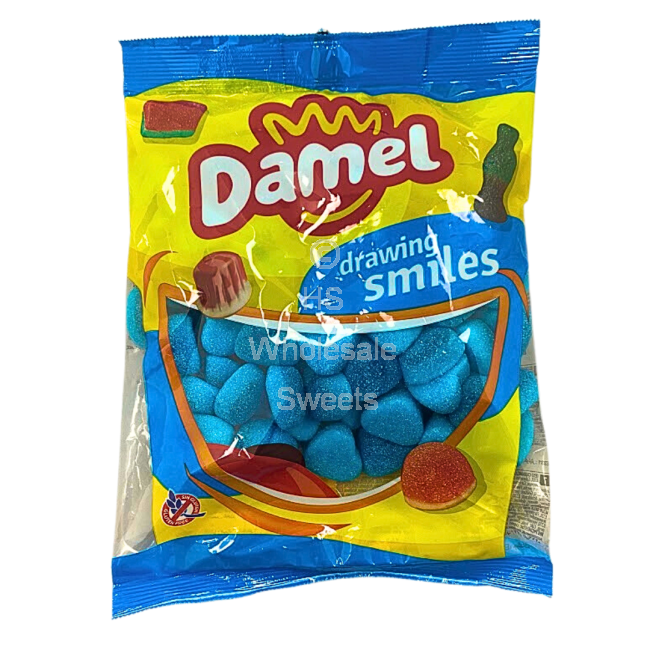 Damel Sour Blue Raspberry Hearts 1kg