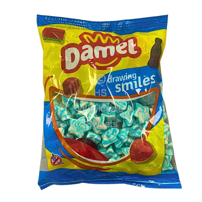 Damel Blue Raspberry Twist Stars 1kg