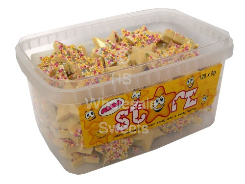 Hannahs White Chocolate Flavour Starz | Hannahs Sweets