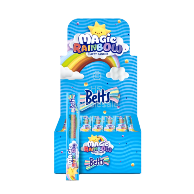 Bip Magic Rainbow Fizzy Belts 60x10g
