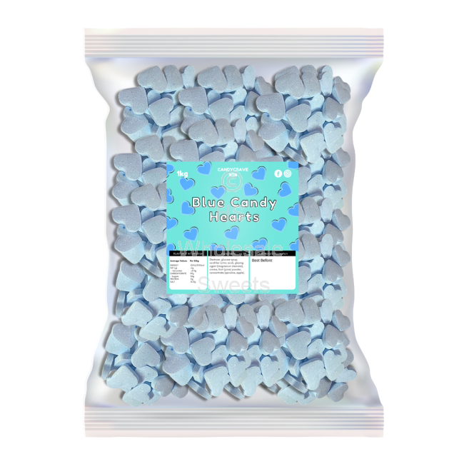 Candycrave Blue Candy Hearts 1kg