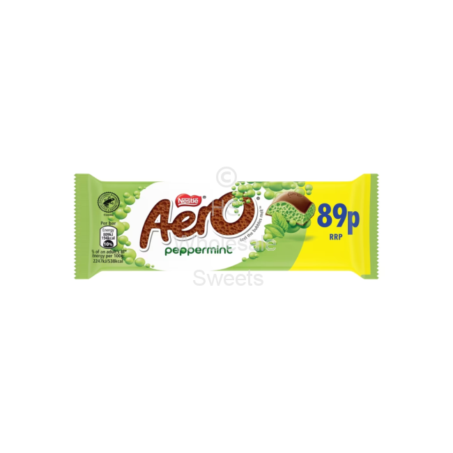 Aero Bubble Peppermint 89p PMP 24 x 36g
