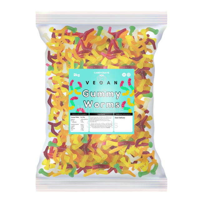 Candycrave Gummy Worms 2kg