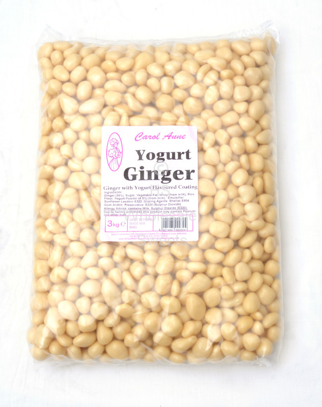 Carol Anne Yogurt Coated Ginger 3kg