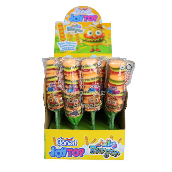 Bonart Jelly Burger on a Stick 24 Count