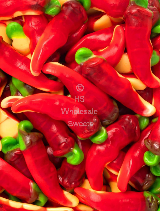 Vidal Jelly Fill Hot Chilies Tub (75 Count)