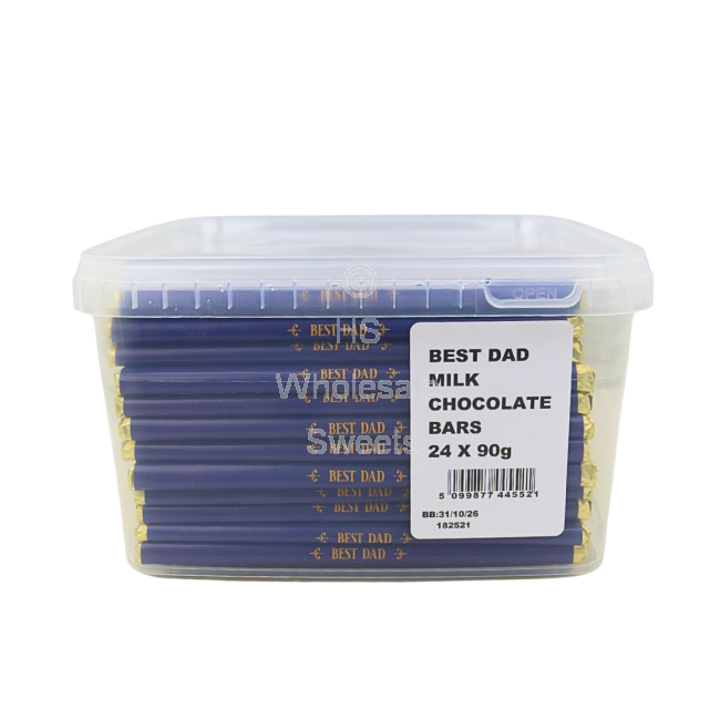 Best Dad Milk Chocolate Bars 24x90g