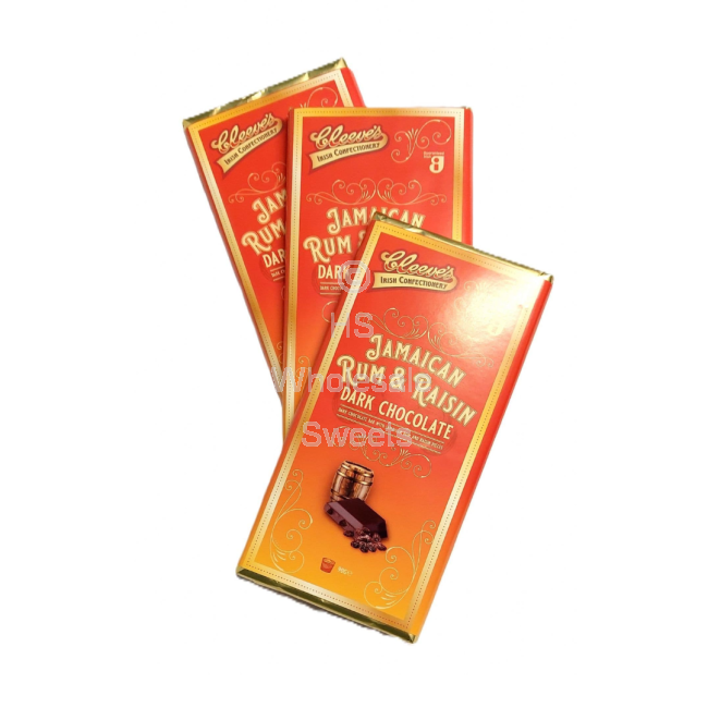 Cleeves Jamaican Rum and Raisin Bar 20x90g