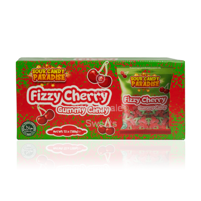 Candy Paradise Fizzy Cherries 12x100g