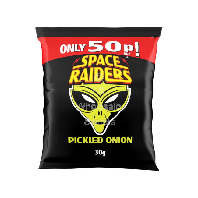 Space Raiders Pickled Onion Flavour Crisps 50p PMP 36x30g