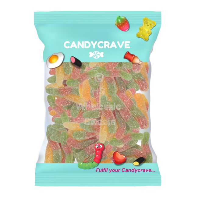 Candycrave Super Value Fizzy Worms 1kg