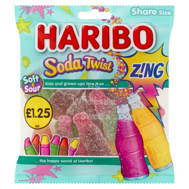 Haribo Soda Twist Z!ng 12x140g £1.25 PMP