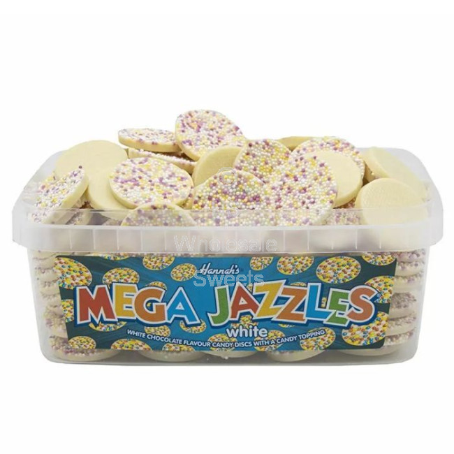 Hannah's Mega Jazzles White Chocolate 120 Count 600g