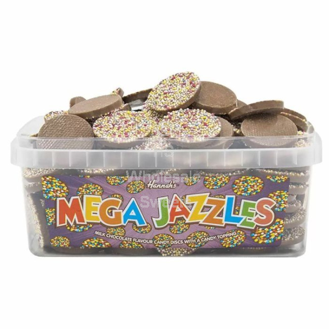 Hannah's Mega Jazzles Milk Chocolate 120 Count 600g