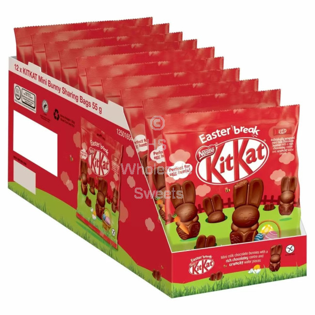 Kit Kat Mini Bunny Sharing Bags 12x55g