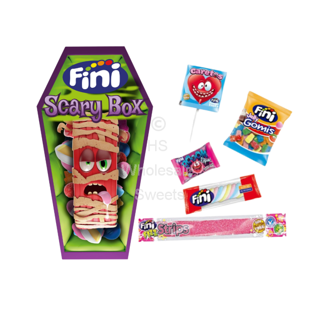 Fini Halloween Coffin Scary Box 18x92g