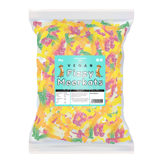 VEGAN FIZZY MEERKATS (CANDYCRAVE) 2KG