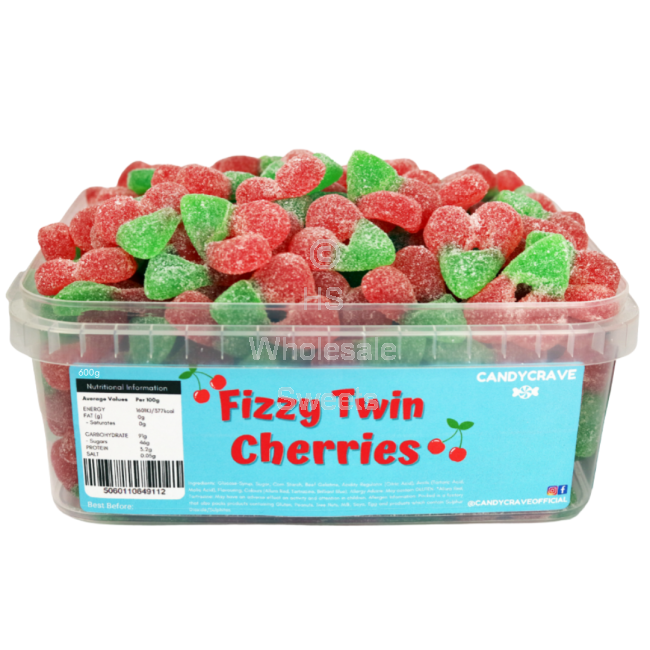 Candycrave Fizzy Cherries 600g