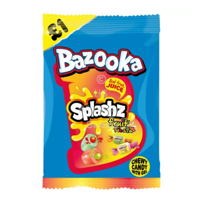 Bazooka Splashz Fruity 12x120g PMP