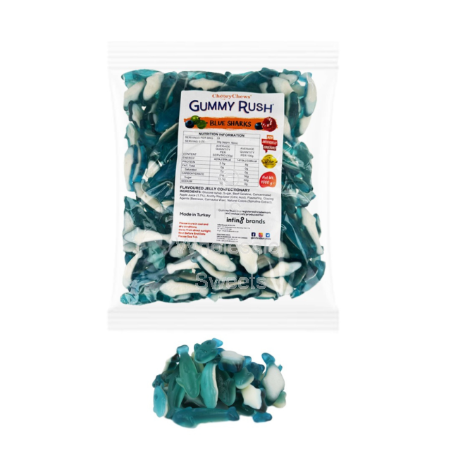Gummy Rush Blue Sharks 1kg