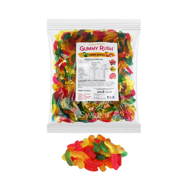 Gummy Rush Gummy Worms 1kg
