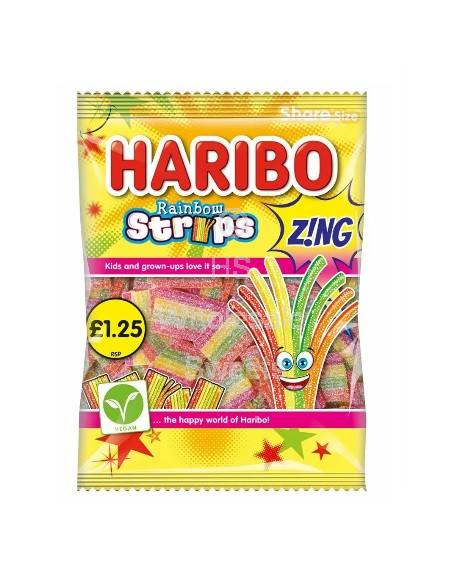 Haribo Rainbow Strips 12x130g £1.25 PMP