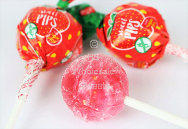 Ramzy Sweet Pips Strawberry Lollipops 90x25p