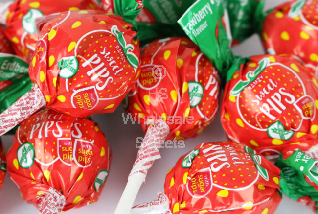 Ramzy Sweet Pips Strawberry Lollipops 90x25p