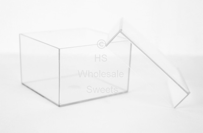 Clear Square Box With Lid 5x7.5cm