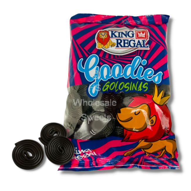 LIQUORICE WHEELS (KING REGAL) 1KG