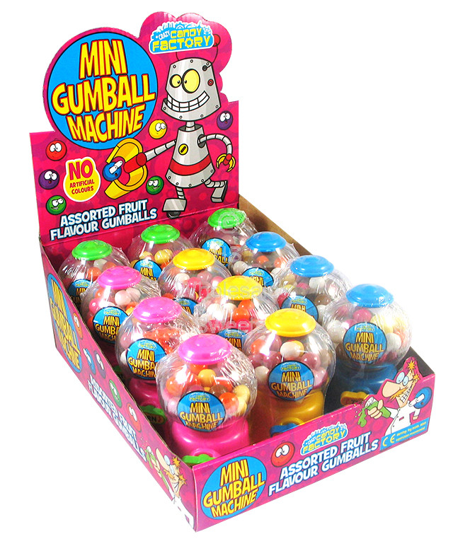 Crazy Candy Factory Mini Gumball Machine X 12