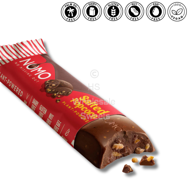 Nomo Salted Popcorn Chocolate Bar 24x32g