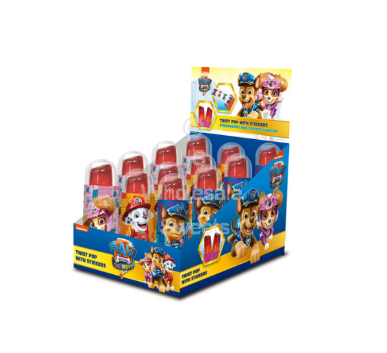 Paw Patrol Push Pops 12x15g