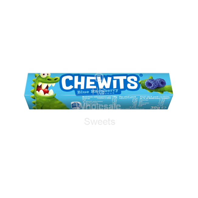 Chewits Blue Raspberry Flavour Chews – 40x30g