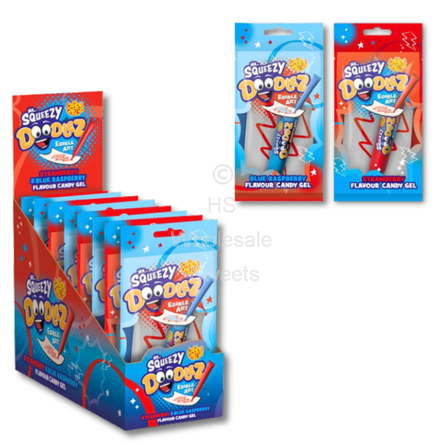 The Candy Castle Mr Squeezy Doodlez 10x18g