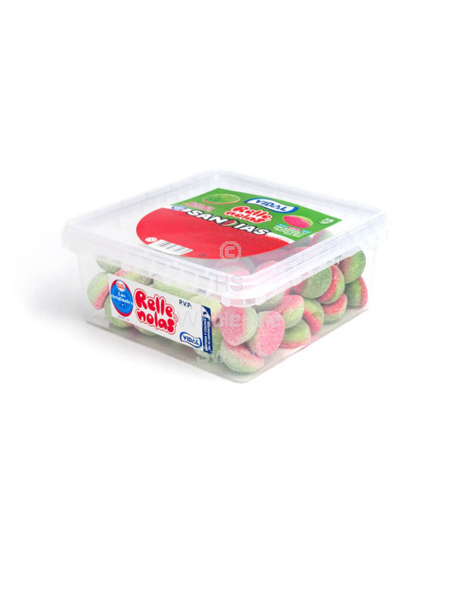 Vidal Jelly Fill Wild Watermelon Tub 75 Count