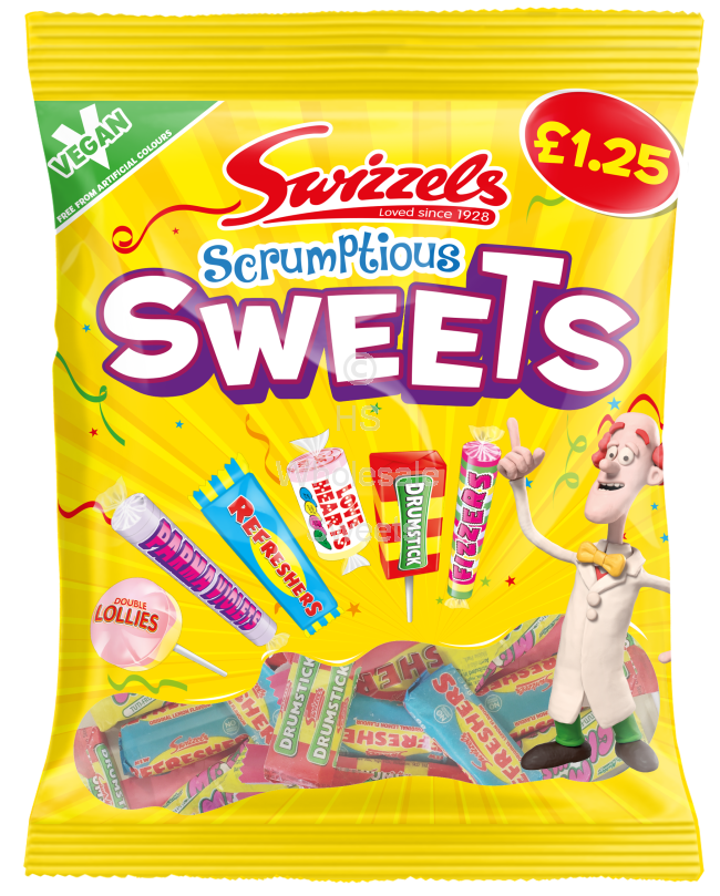 Swizzels Scrumptious Sweets £1.25 PMP 12x134g